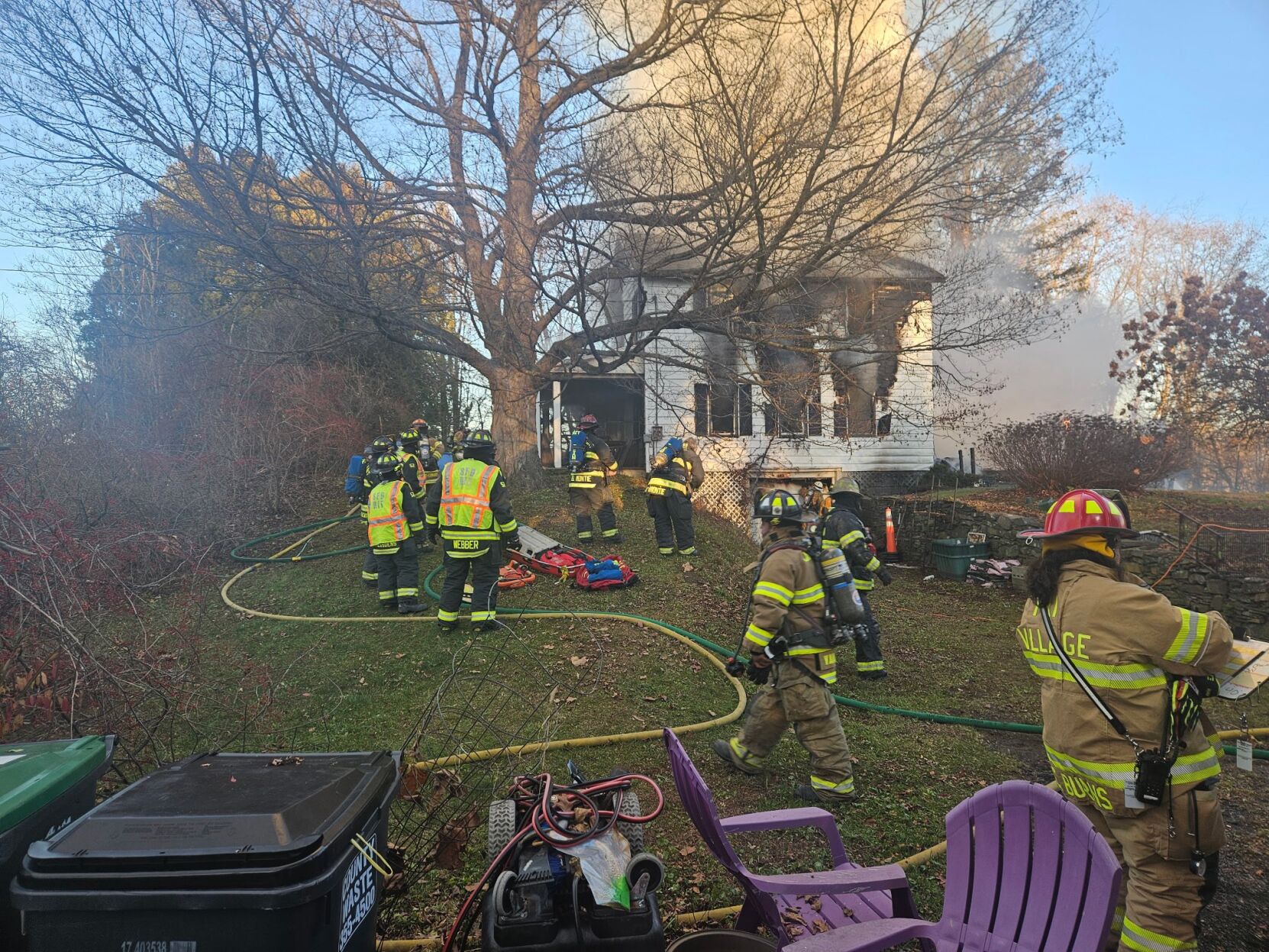 No serious injuries in two-story Chatham, N.Y., house fire. It took ...
