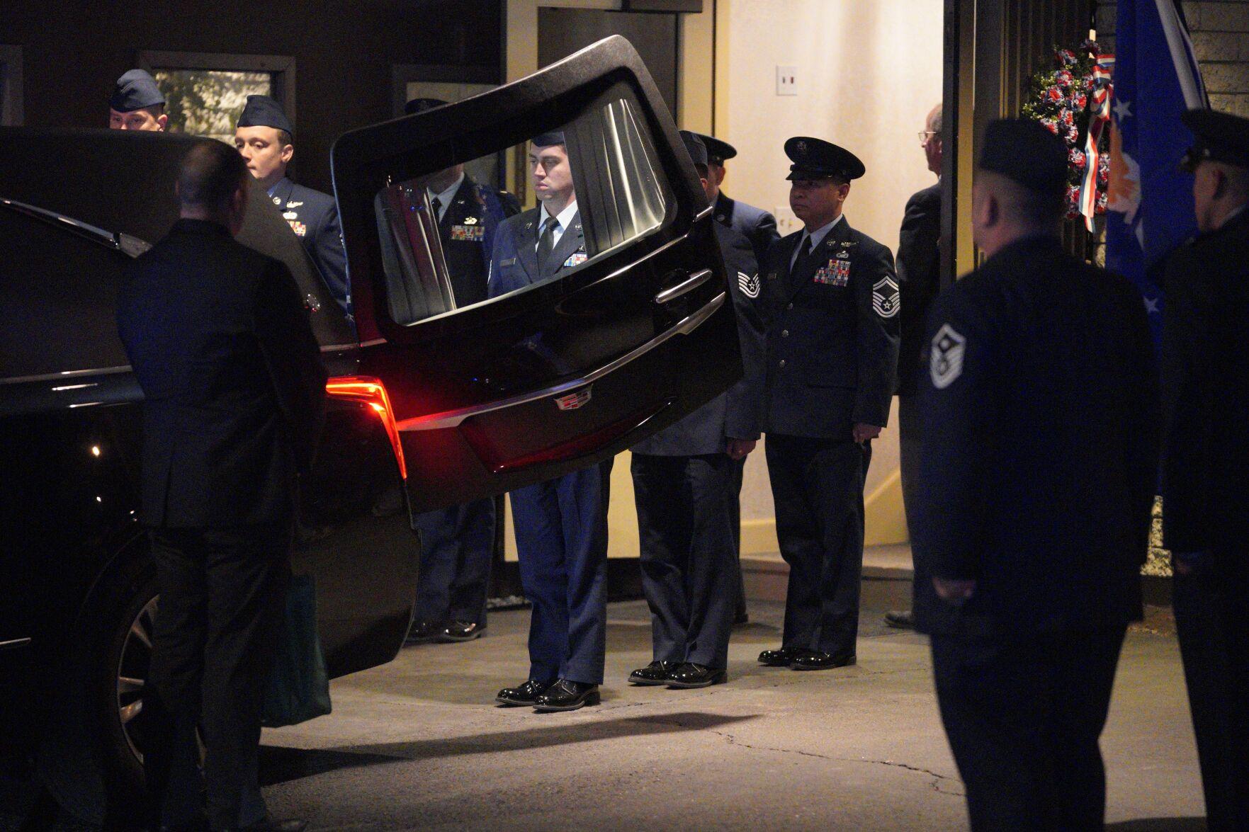 A somber ceremony greeted Air Force Staff Sgt. Jacob 'Jake' Galliher as ...