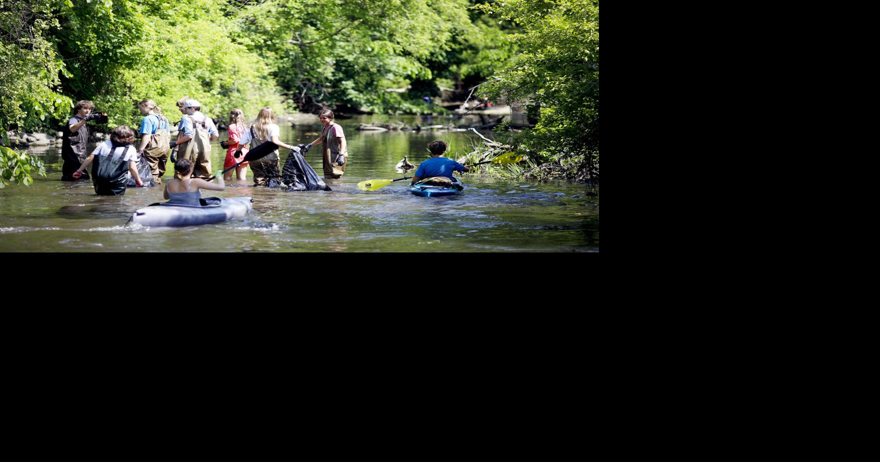 Photos: Wahconah students clean up West Branch of the Housatonic River ...