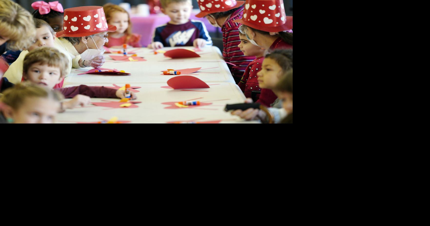 Boys and Girls Club prekindergartners make Valentine's Day crafts and ...