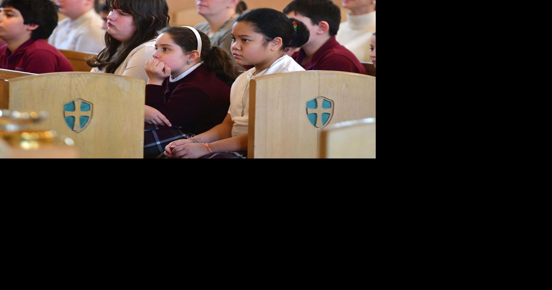 Students sit in pews of a church | | berkshireeagle.com