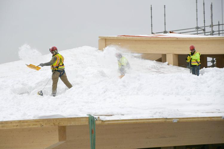 Photos: Snow doesn’t stop progress of Williams College Museum of Art ...