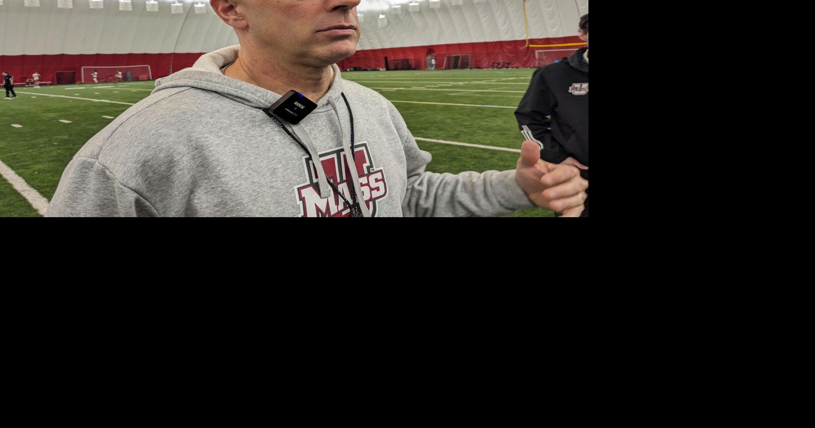 UMass football team returns to practice after spring break | Umass ...