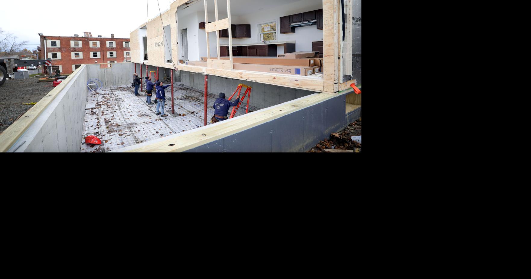 Photos: Modular home installation on Dewey Avenue for WestSide Legends ...