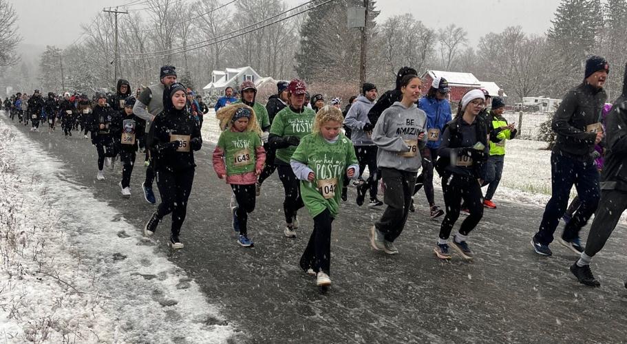 Thankful 5K raises $18,000 for charity on snowy Thanksgiving morning in ...