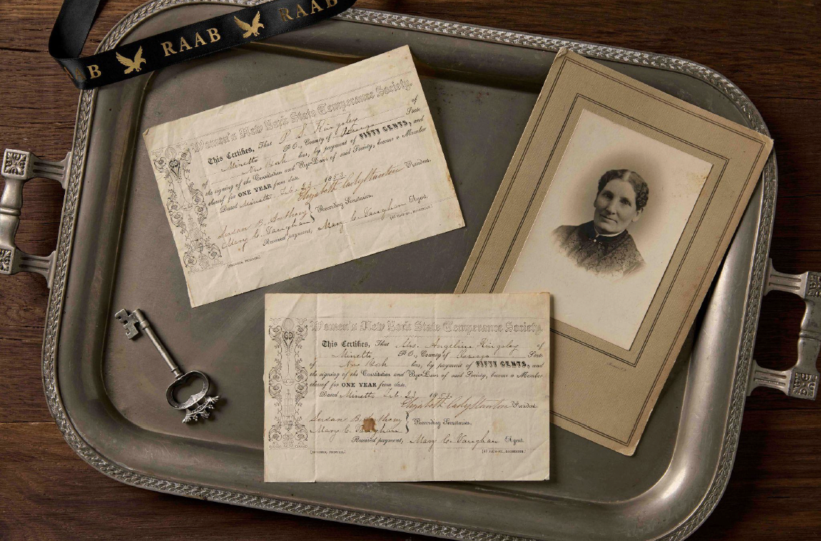 Documents linking Susan B. Anthony and Elizabeth Cady Stanton in the ...