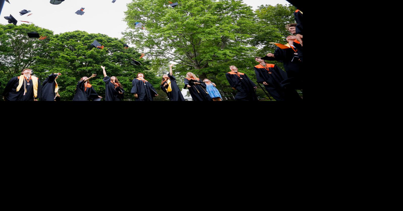 graduates throwing caps in the air | | The Berkshire Eagle