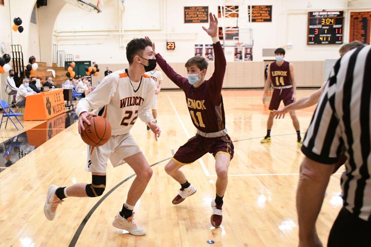 Lenox boys basketball spreads out scoring in win at Lee's Senior Night ...