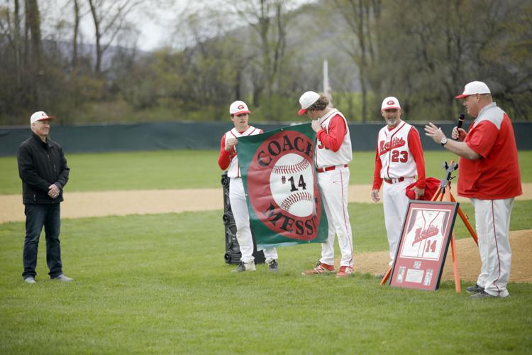 Mount Greylock baseball honors Steve Messina, retiring the former coach ...