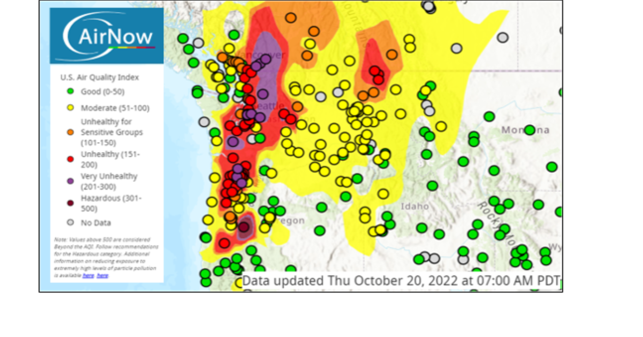 Wildfire Smoke Impacts Air Quality Across Pacific Northwest | News ...