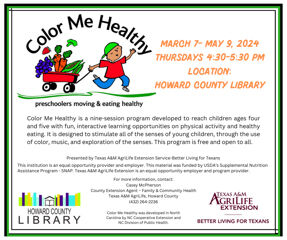 Color Me Healthy’ program to start March 7 | News | bigspringherald.com