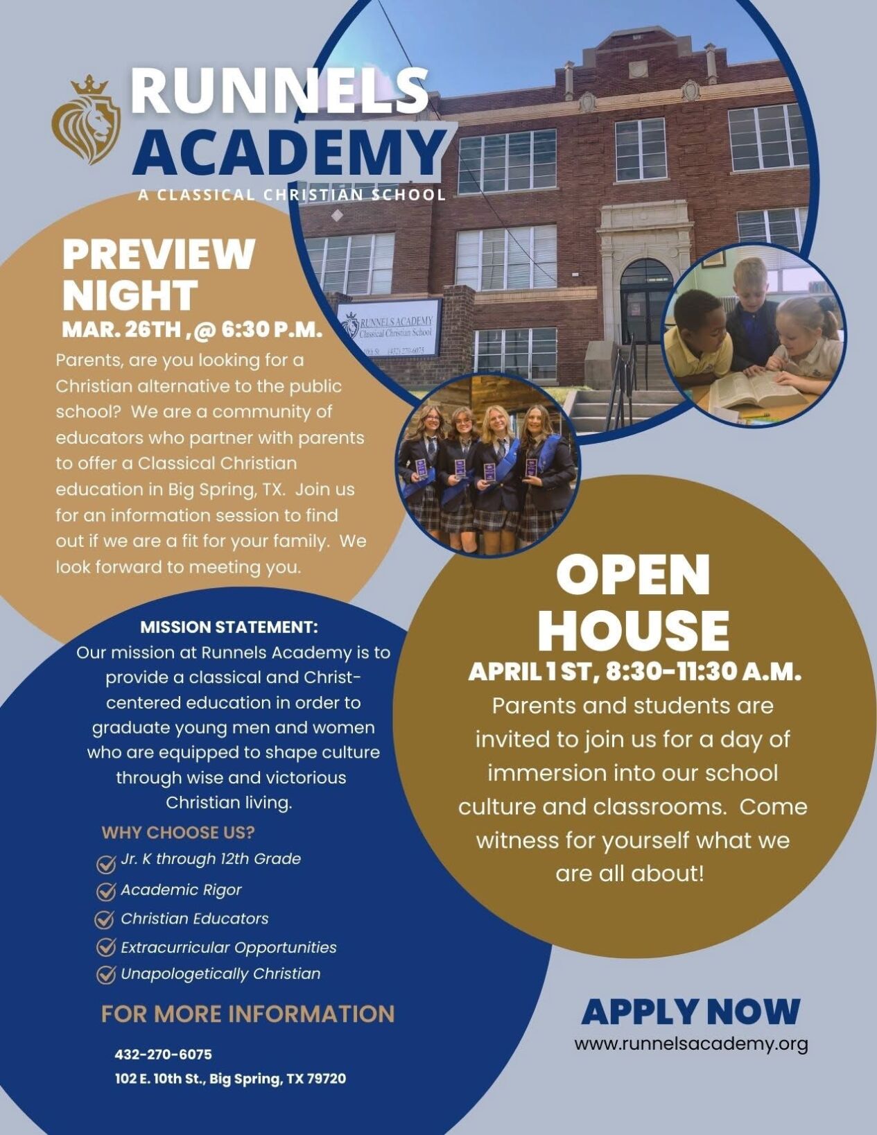 Runnels Academy Announces Upcoming Preview Night and Open House for ...