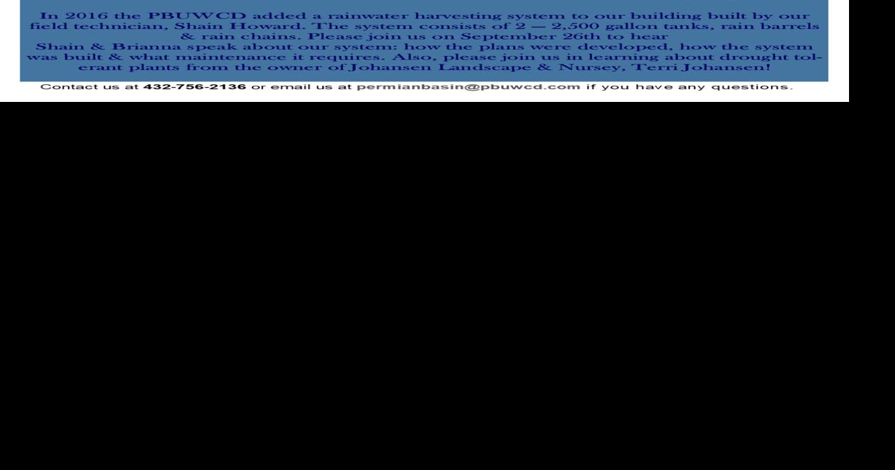 Permian Basin Underground Water Conservative District | News ...