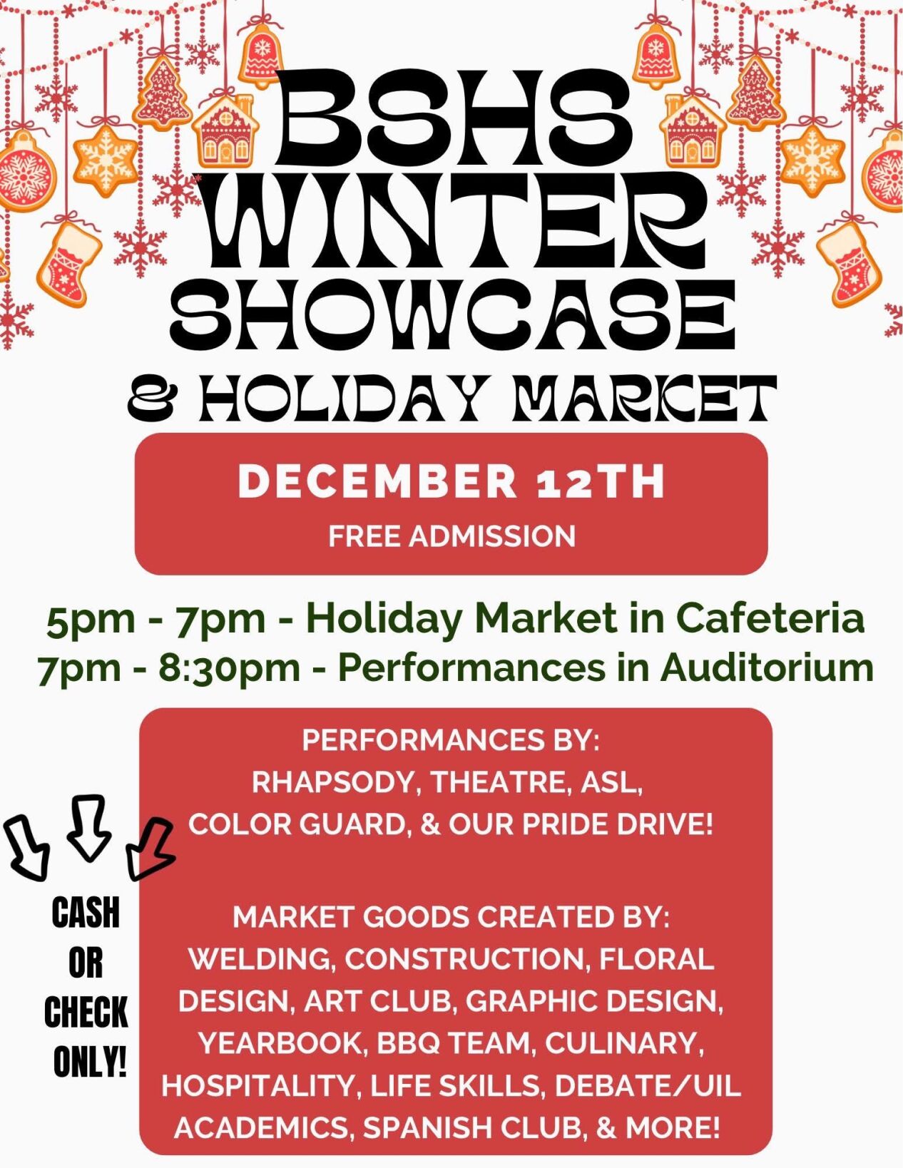 Big Spring High School Hosts Winter Showcase & Holiday Market This ...