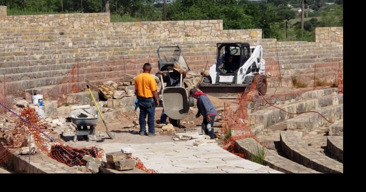 ADA construction work on Comanche Trail Amphitheater | Local News ...
