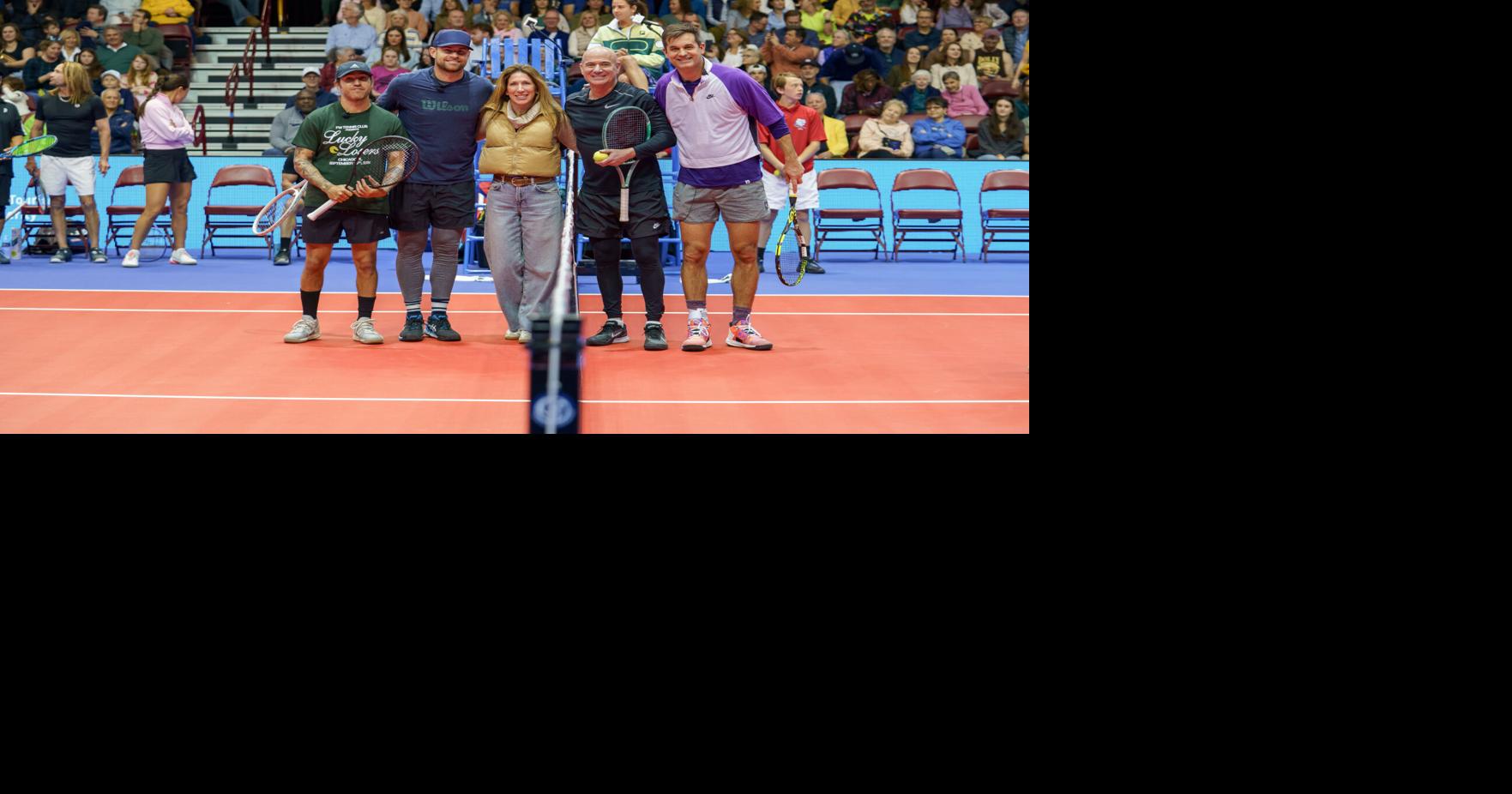 Tennis greats and celebrities joined forces for Stars Servin' Up Love ...