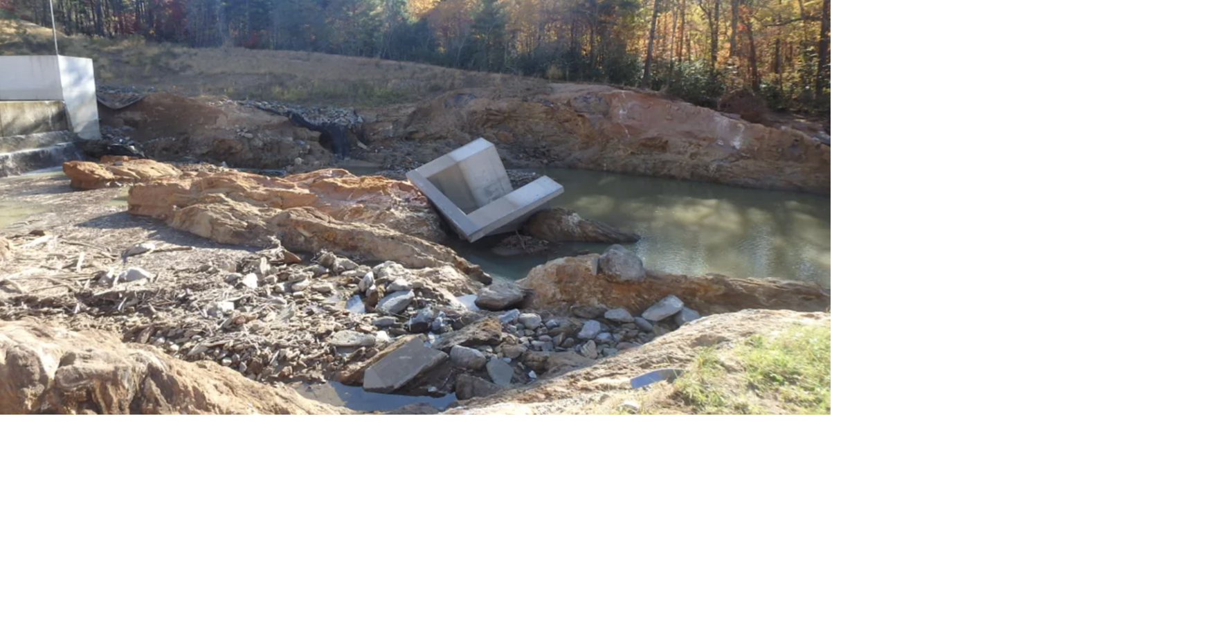 North Fork Reservoir’s toppled fusegate — part of key safety system on ...