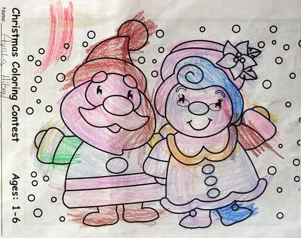 Christmas Coloring Contest Winning Entries | Photos | bloomeradvance.com