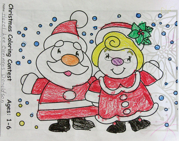Christmas Coloring Contest Winning Entries | Photos | bloomeradvance.com