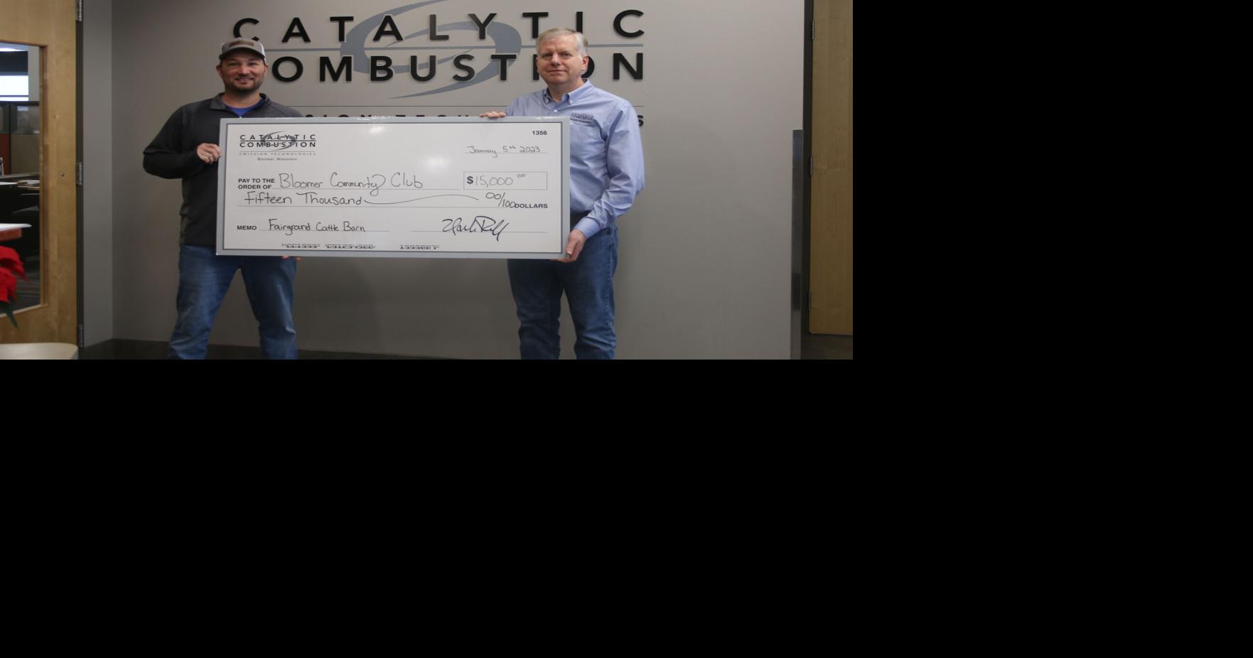 Catalytic Combustion Corporation Donates To Cattle Barn Project | Front ...