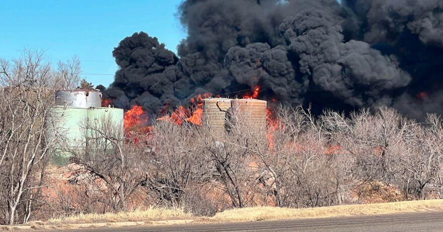 Borger Fire Crews on the scene of Battery Tank Fire | News ...