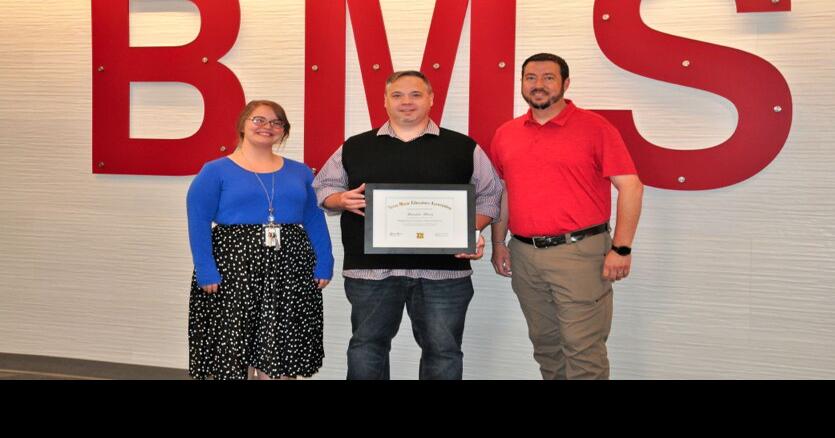 BMS Principal Receives TMEA Award | News | borgernewsherald.com