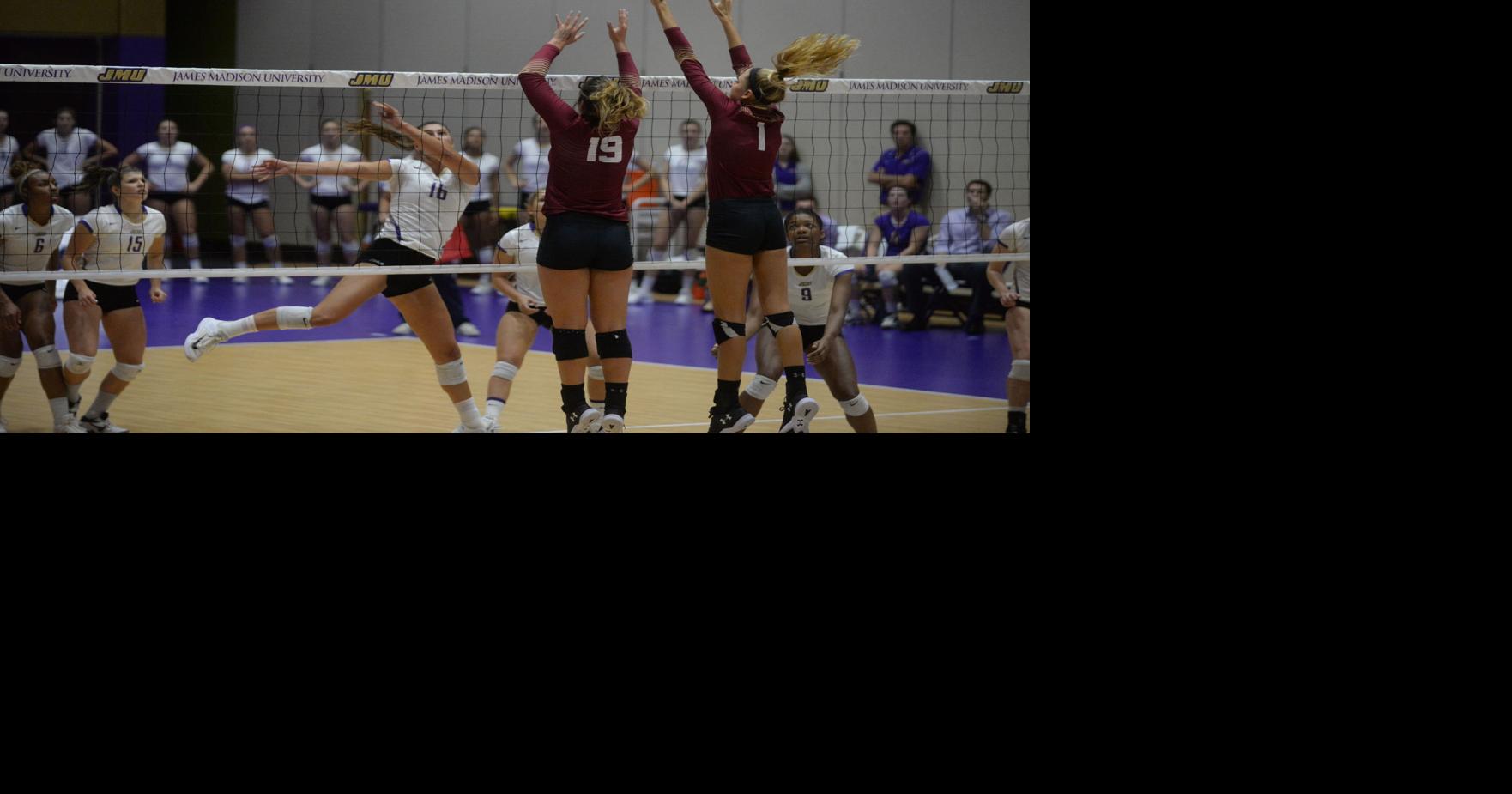 JMU volleyball serves Elon in four sets | Sports | breezejmu.org
