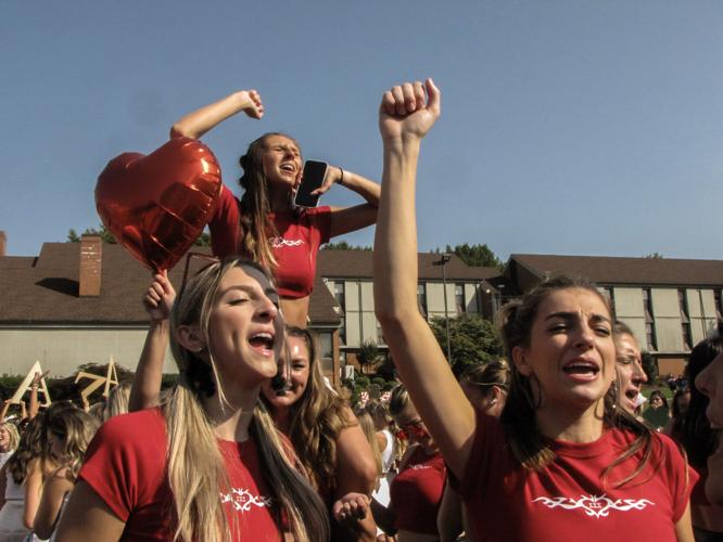 JMU sororities celebrate new members on Bid Day as recruitment comes to ...