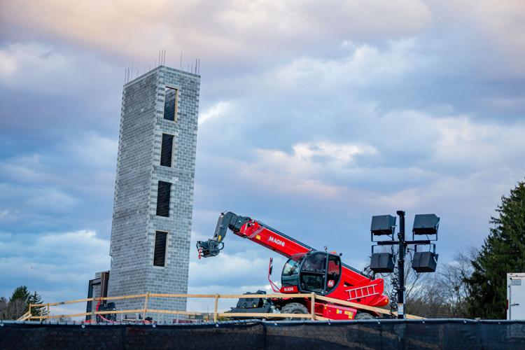 Photos: Ikenberry Hall reconstruction in the Village continues on ...