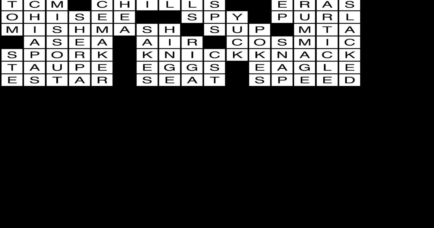 Crossword Puzzle Answers November 7 2024 Crossword Answers