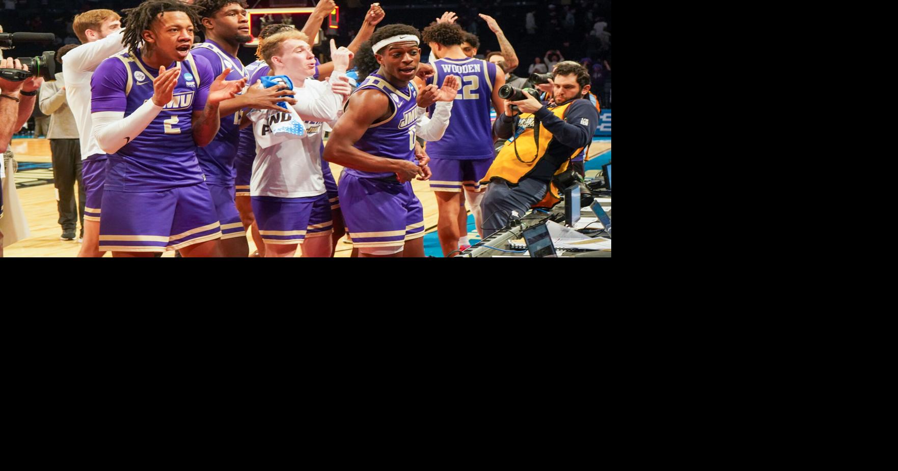 No. 12 seed JMU men’s basketball dominates Wisconsin in NCAA Tournament ...