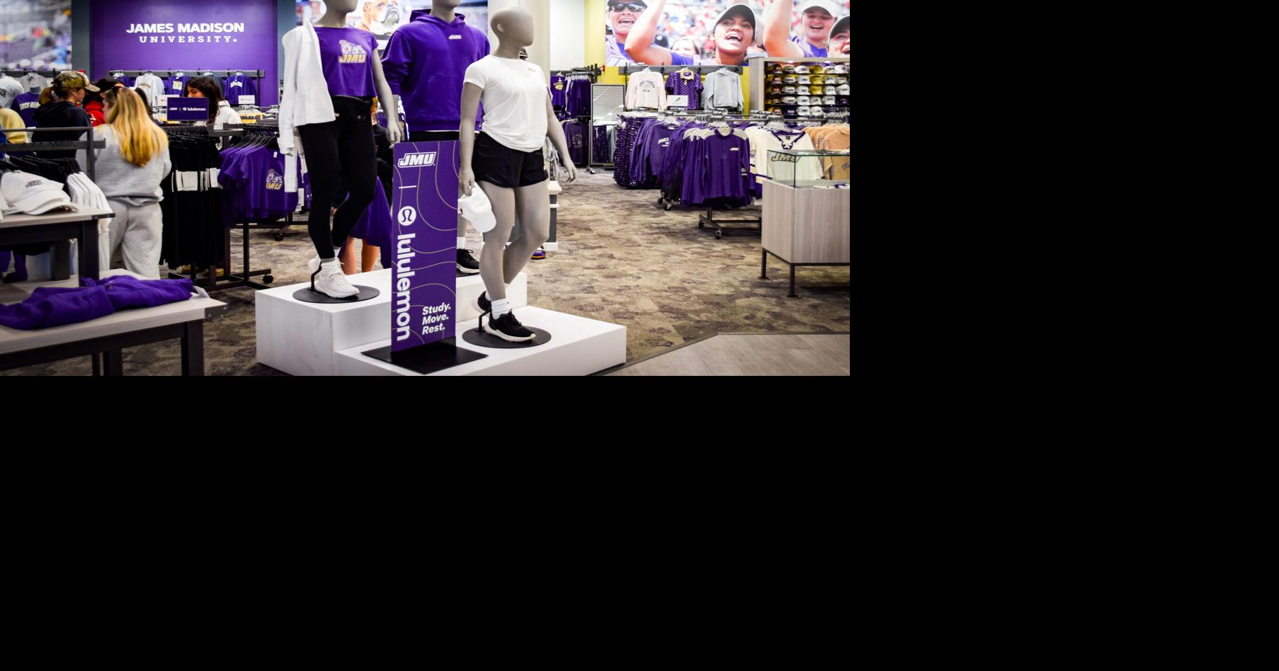 JMU x Lululemon collab drops in JMU Bookstore | Culture | breezejmu.org