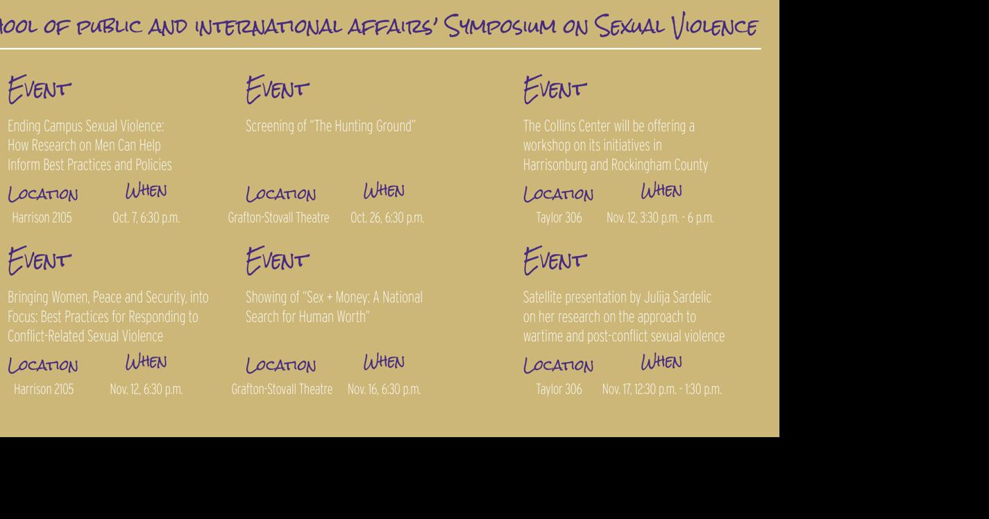 Symposium progresses with sexual assault talks | News | breezejmu.org