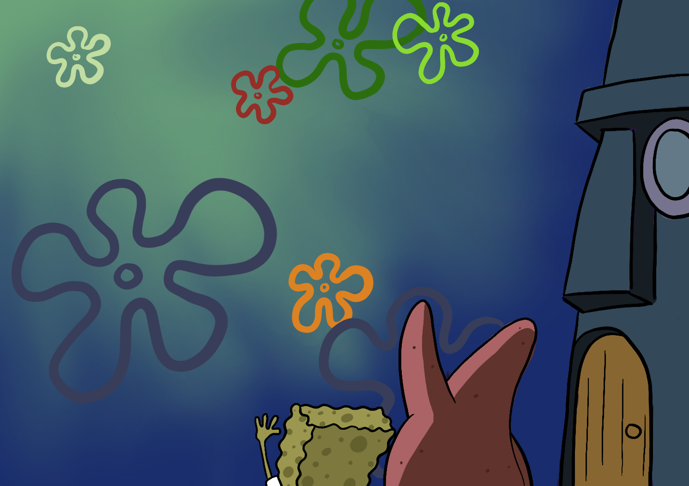 how to draw man ray from spongebob