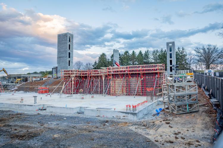 Photos: Ikenberry Hall reconstruction in the Village continues on ...