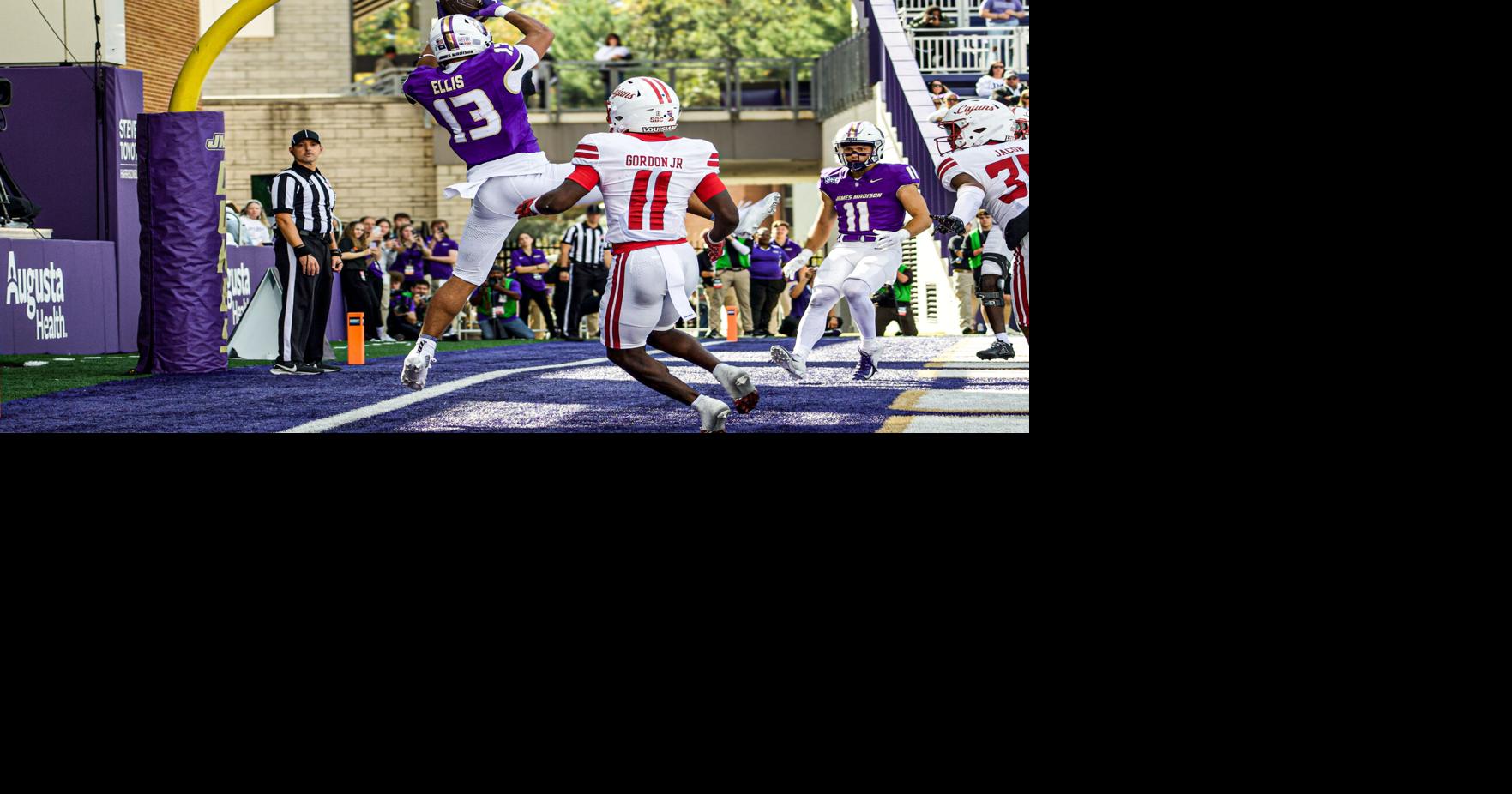 Ellis’ hat trick leads JMU football to 24-14 win over Louisiana ...