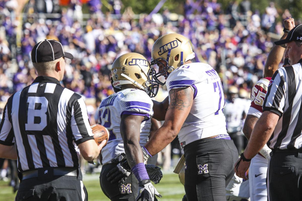Aaron Stinnie and A.J. Bolden lead JMU football in trenches | Sports ...