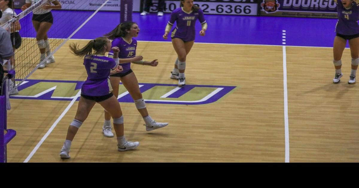 JMU volleyball sweeps first match against Northeastern | Sports ...