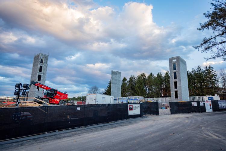 Photos: Ikenberry Hall reconstruction in the Village continues on ...