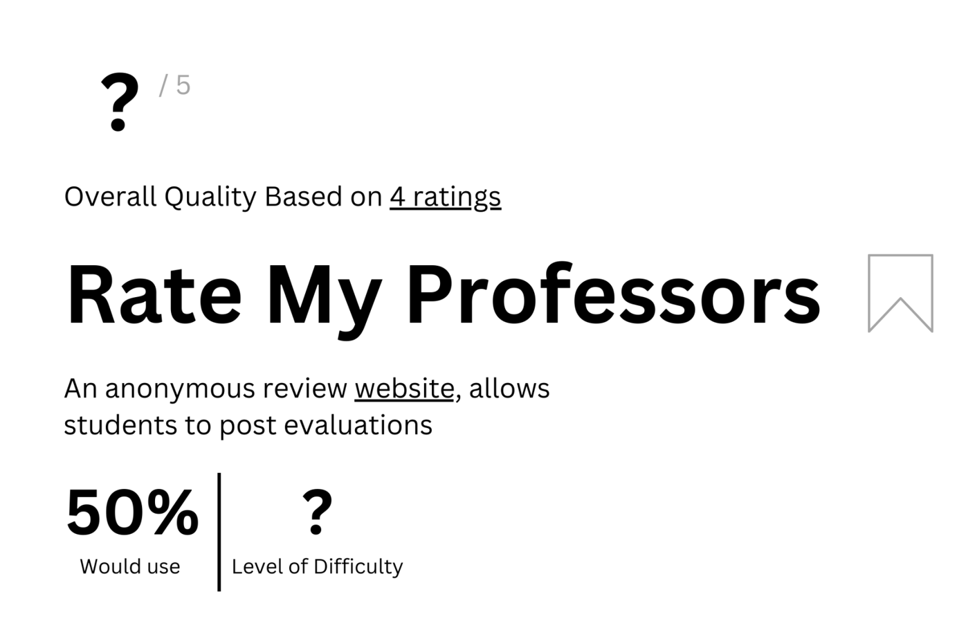 rating lecturers