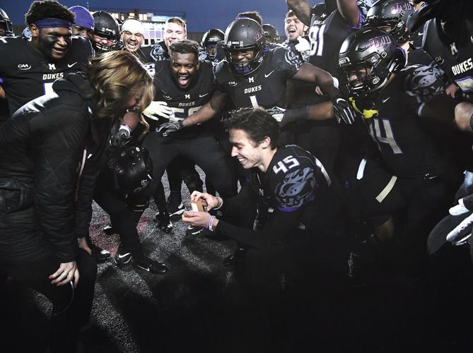 JMU kicker proposes to high school sweetheart at Bridgeforth | Culture ...