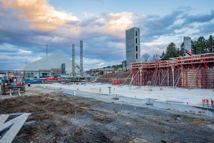 Photos: Ikenberry Hall reconstruction in the Village continues on ...