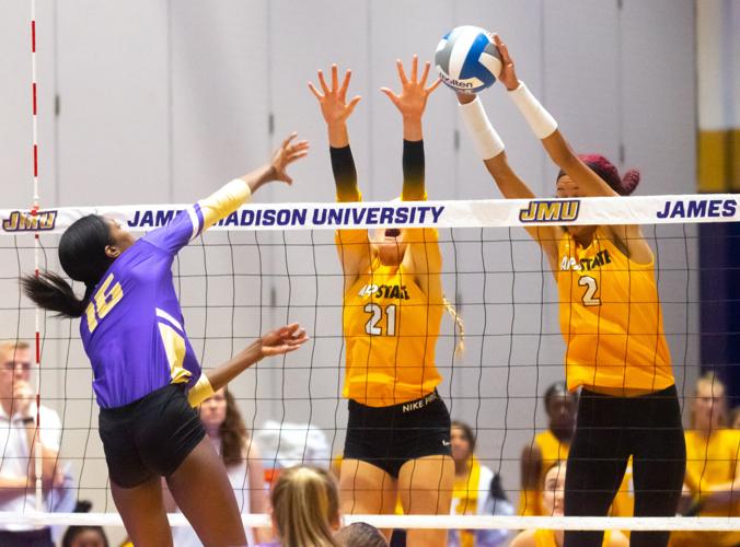 JMU volleyball picks up first Sun Belt win over App State | Multimedia ...