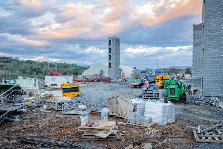 Photos: Ikenberry Hall reconstruction in the Village continues on ...