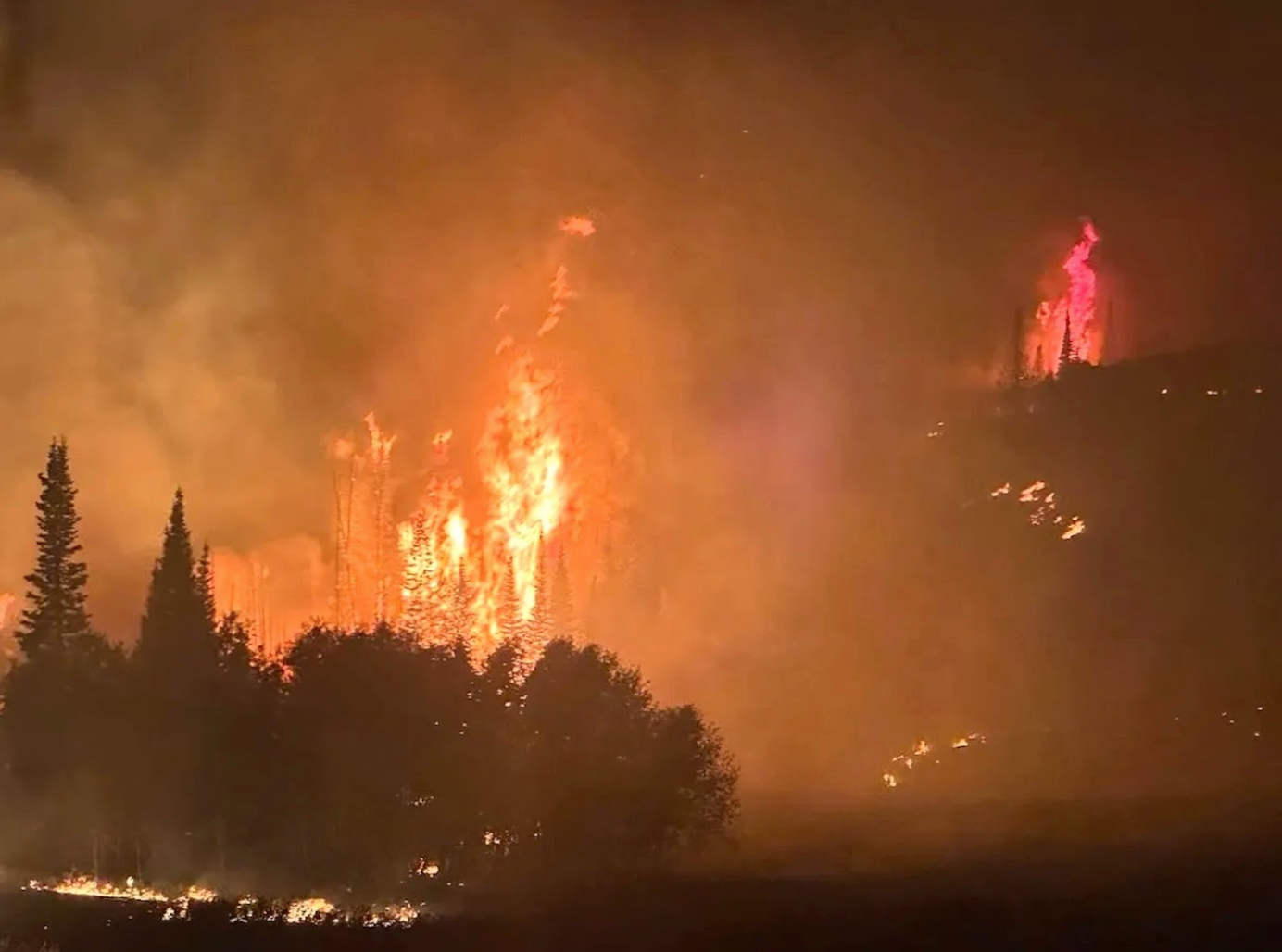 Western Wyoming fires spur evacuations, close highway, backcountry ...