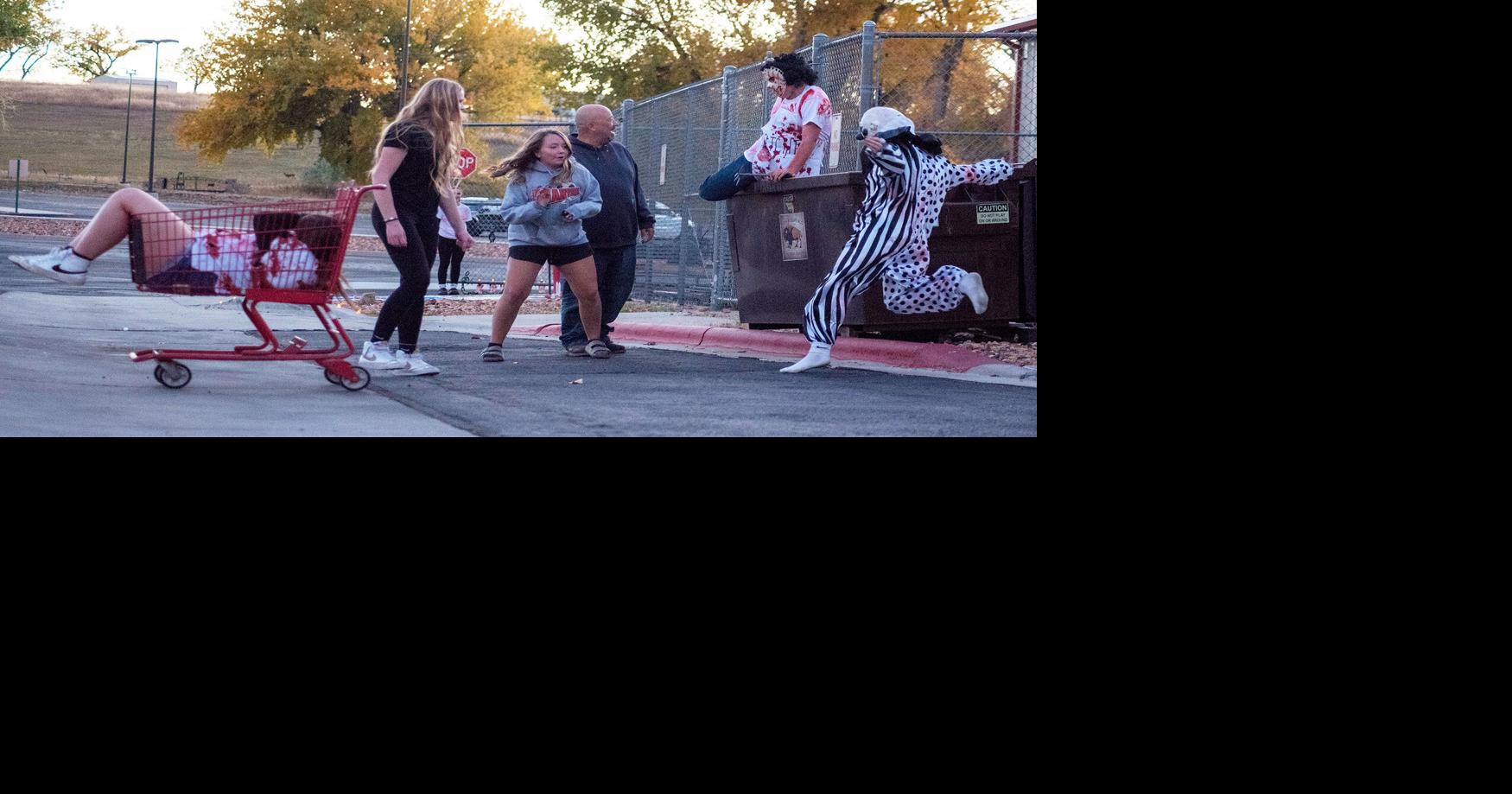 Ellie Songer gets attacked by BHS students dressed as clowns ...