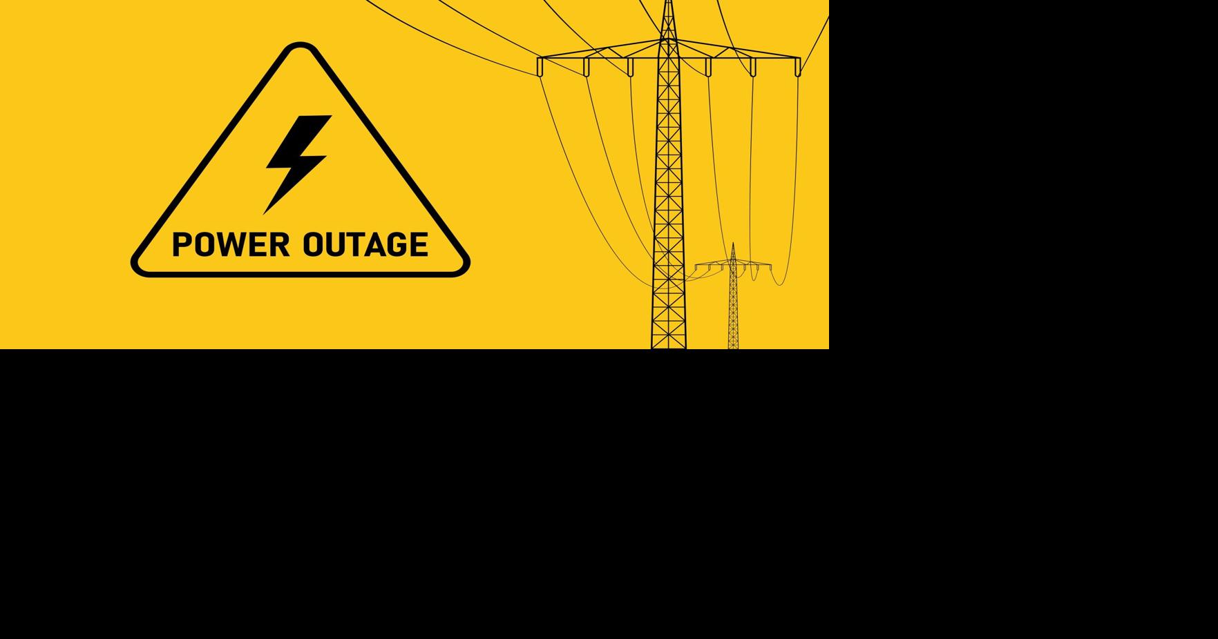 Widespread power outage attributed to two downed power lines ...