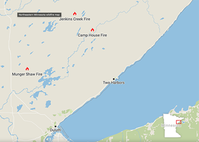 Northeast Minnesota wildfires burn out of control, over 20,000 acres ...