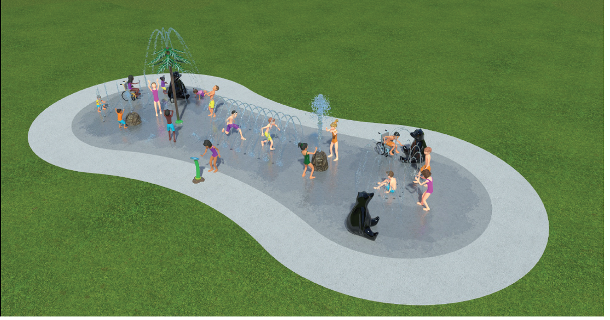 Manton splash pad, playground on track for late fall completion | News ...