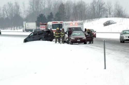 Slick roads lead to multiple US 131 slide offs | Local News ...